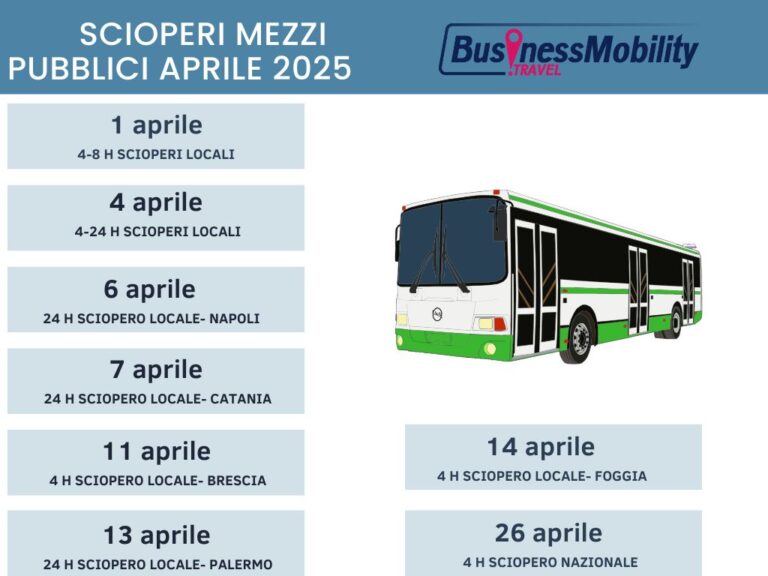 Scioperi mezzi pubblici aprile 2025: il calendario con tutte le date ...